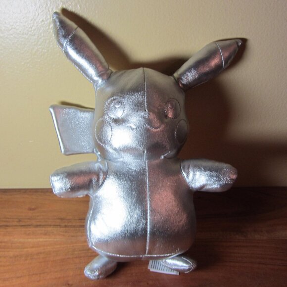 Pokemon | Toys | Plush Silver Pikachu Pokemon 25th Anniversary 22 ...